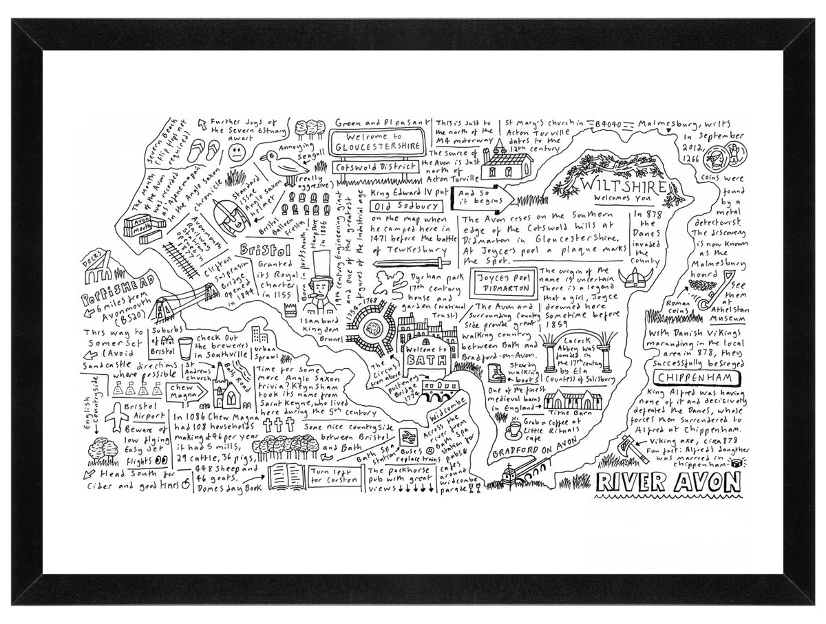 River Avon Illustrated Map – Charting Albion